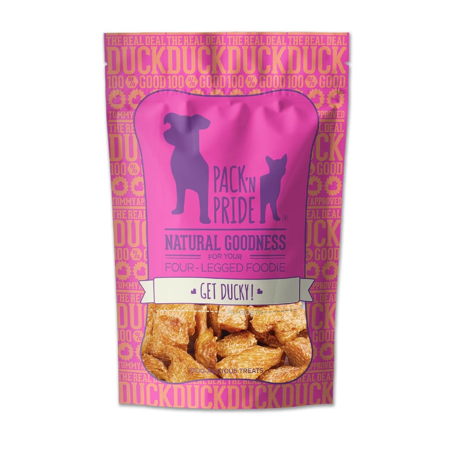 Packnpride Ducky Nuggets 100g Real Meat Dog Treats - PACK'N PRIDE